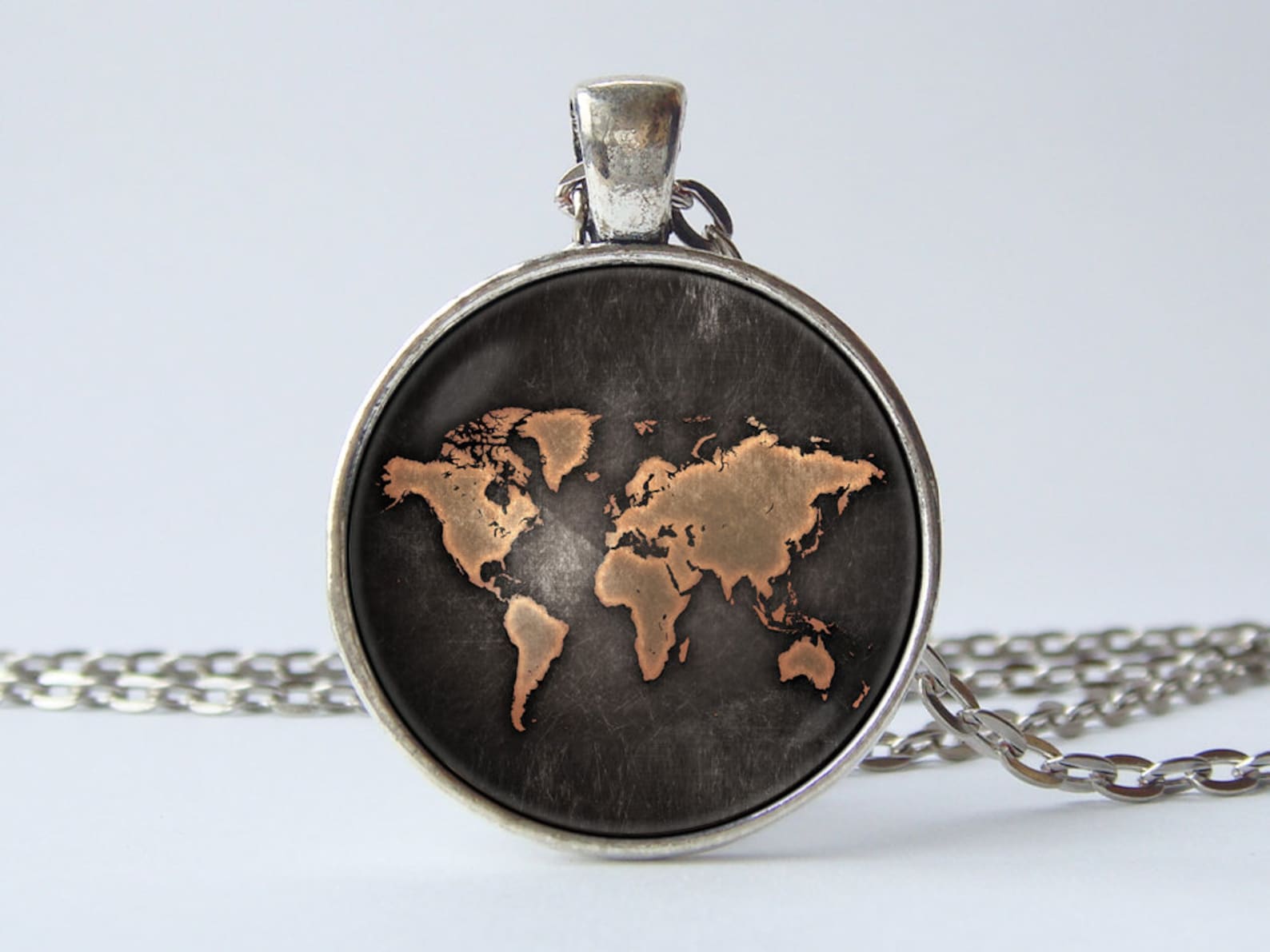 Vintage Map Keychain Map Jewelry Old Map Keyring World Map Key Ring ...