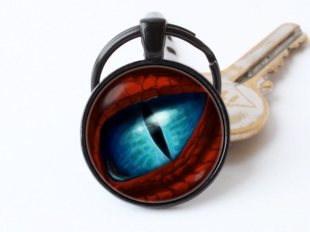 Dragon Eye Keychain Dragon Eye Keyring Husband Gift Fantasy Key Chain ...