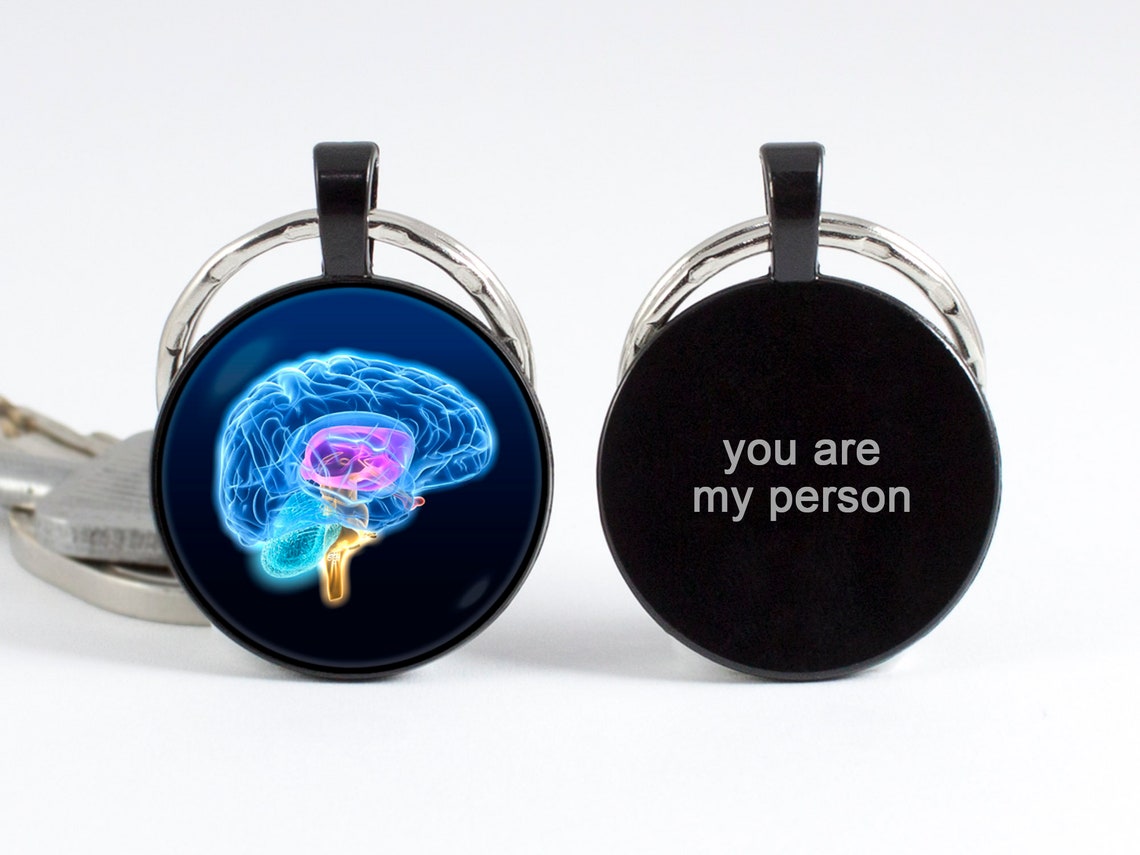 Brain keychain Doctor gift Medical key chain Neuroscience | Etsy