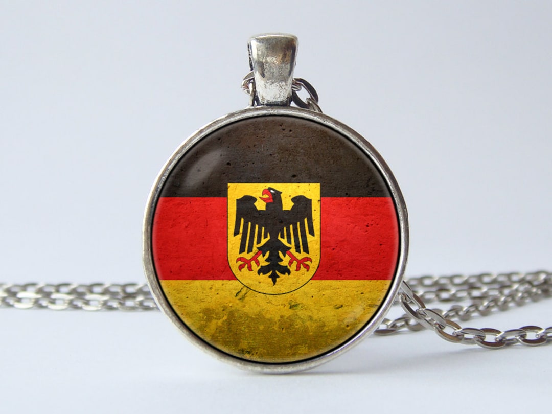 Necklace German Flag German Jewelry Flag of Germany Pendant German ...