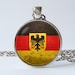 Necklace German Flag German Jewelry Flag of Germany Pendant - Etsy