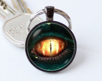 Dragon Eye Keychain Dragon Eye Keyring Dino Gift Dinosaur | Etsy