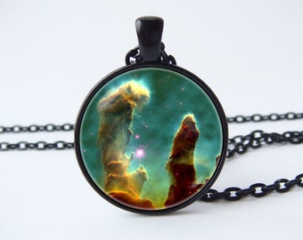 Galaxy Necklace Cosmos Gift Mysterious Universe Astronomy | Etsy