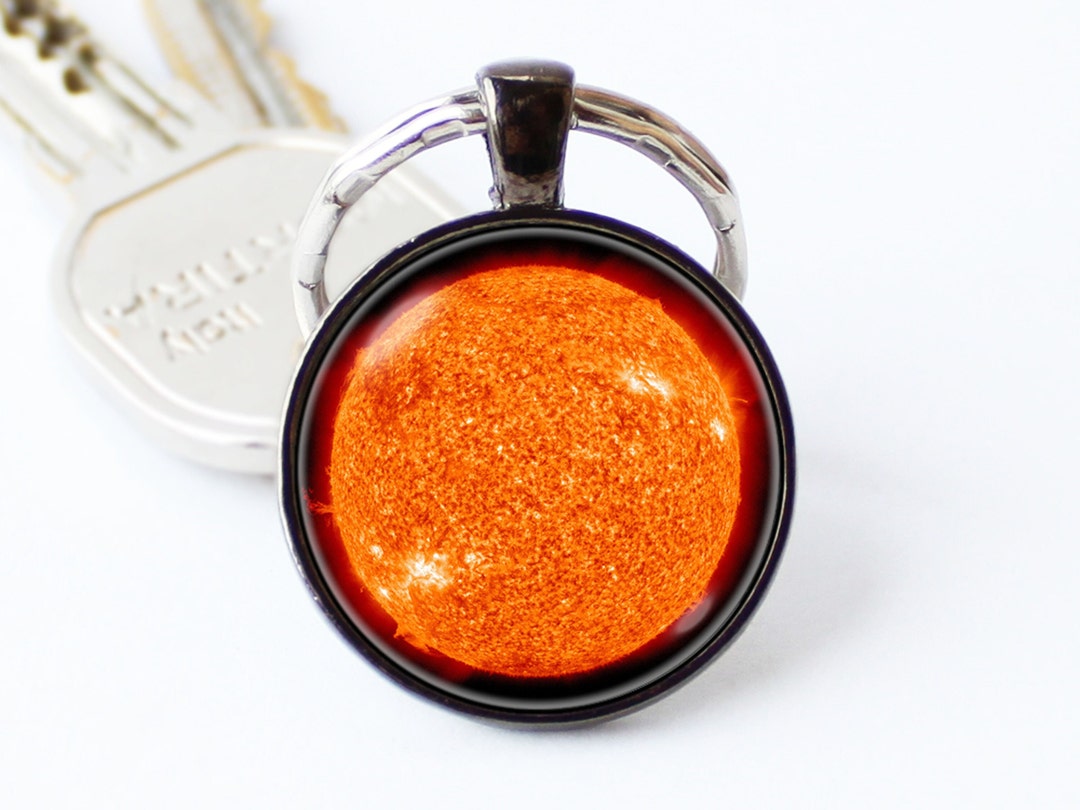 Sun Key Chain Solar Keychain Star Key Chain Galaxy Accessory Sunshine ...