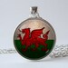 Wales Welsh Flag Keychain Welsh Jewelry Welsh Dragon Pendant Red Dragon ...