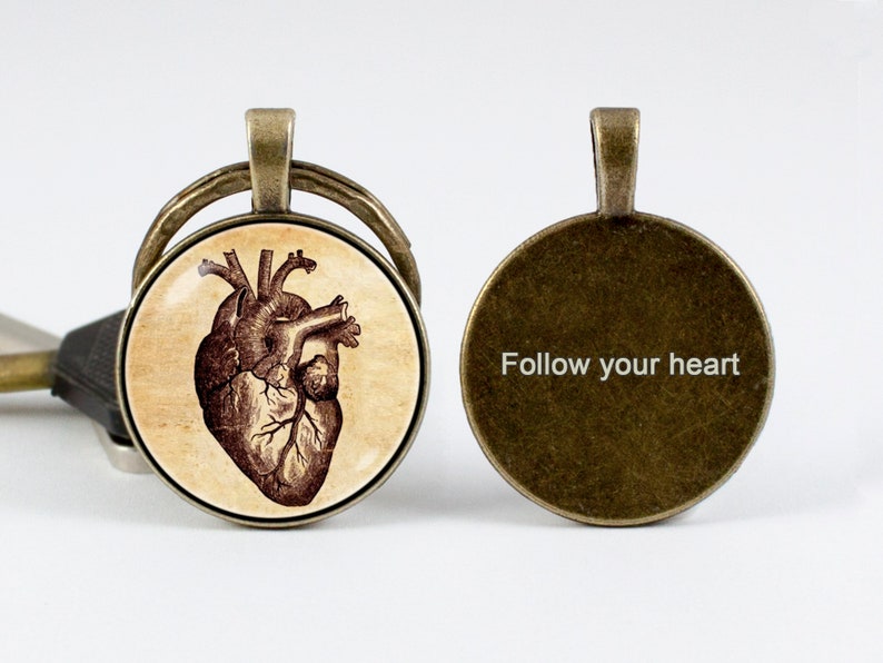 Cardiology Keyring Human Heart Gift Keychain Anatomy Heart Key - Etsy