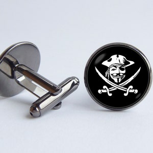 Pirate Jewelry Pirate Cufflinks Men Cufflinks Pirate Flag Cuff Links ...