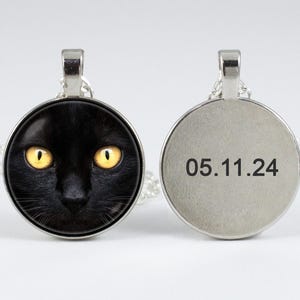 Cat Key Chain Black Cat Keyring Cat Accessories Cat Key Ring Animal ...