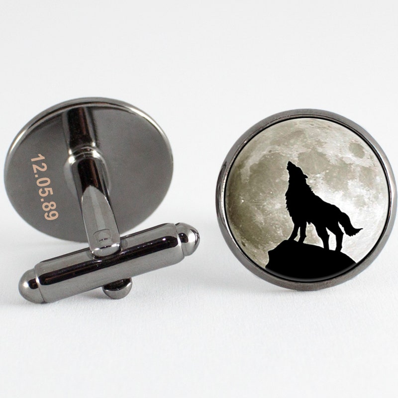 Wolf Cufflinks - Etsy