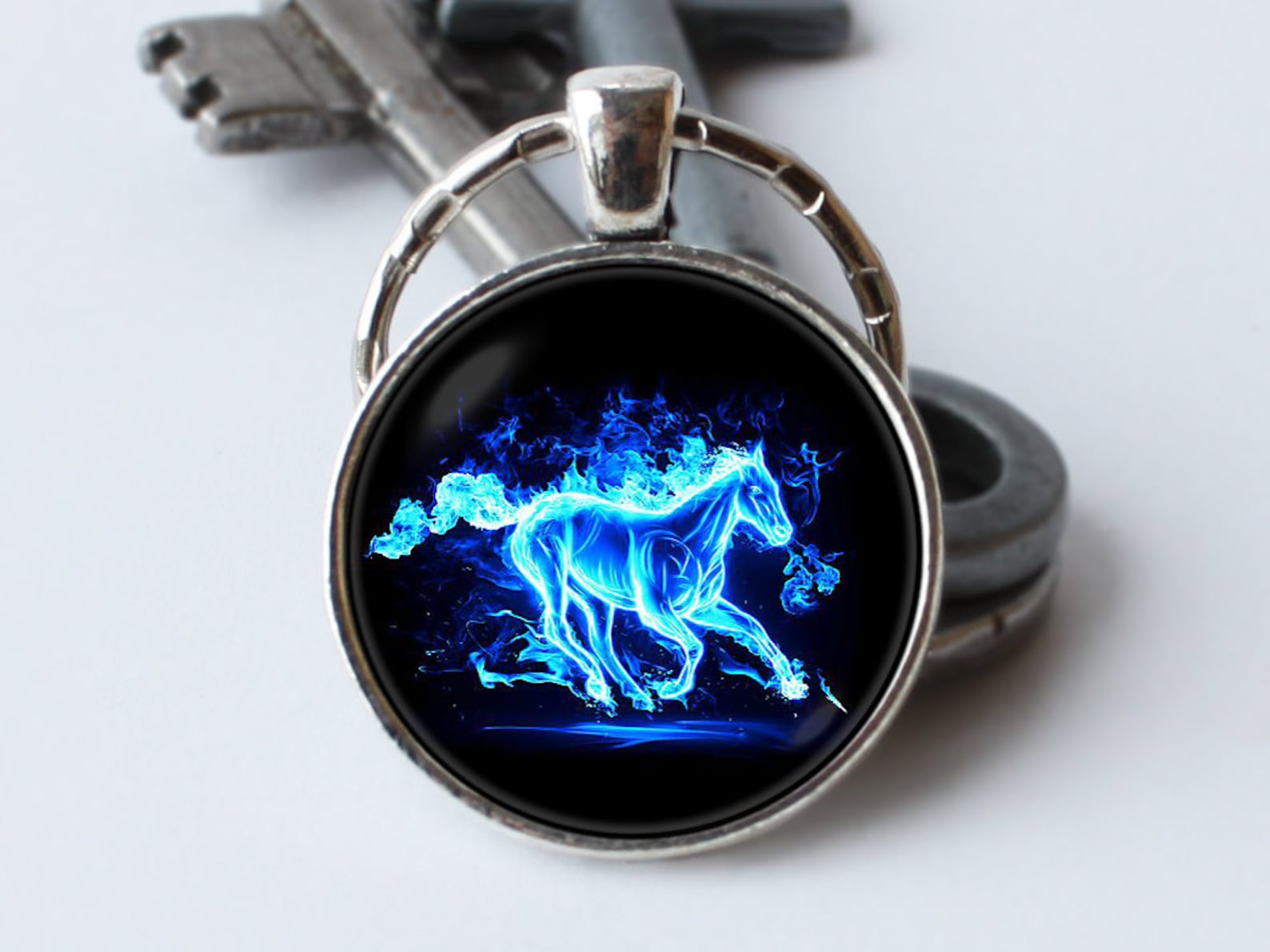 Racing Horse Keychain Horse Key Ring Horse Jewelry Horse Lover | Etsy