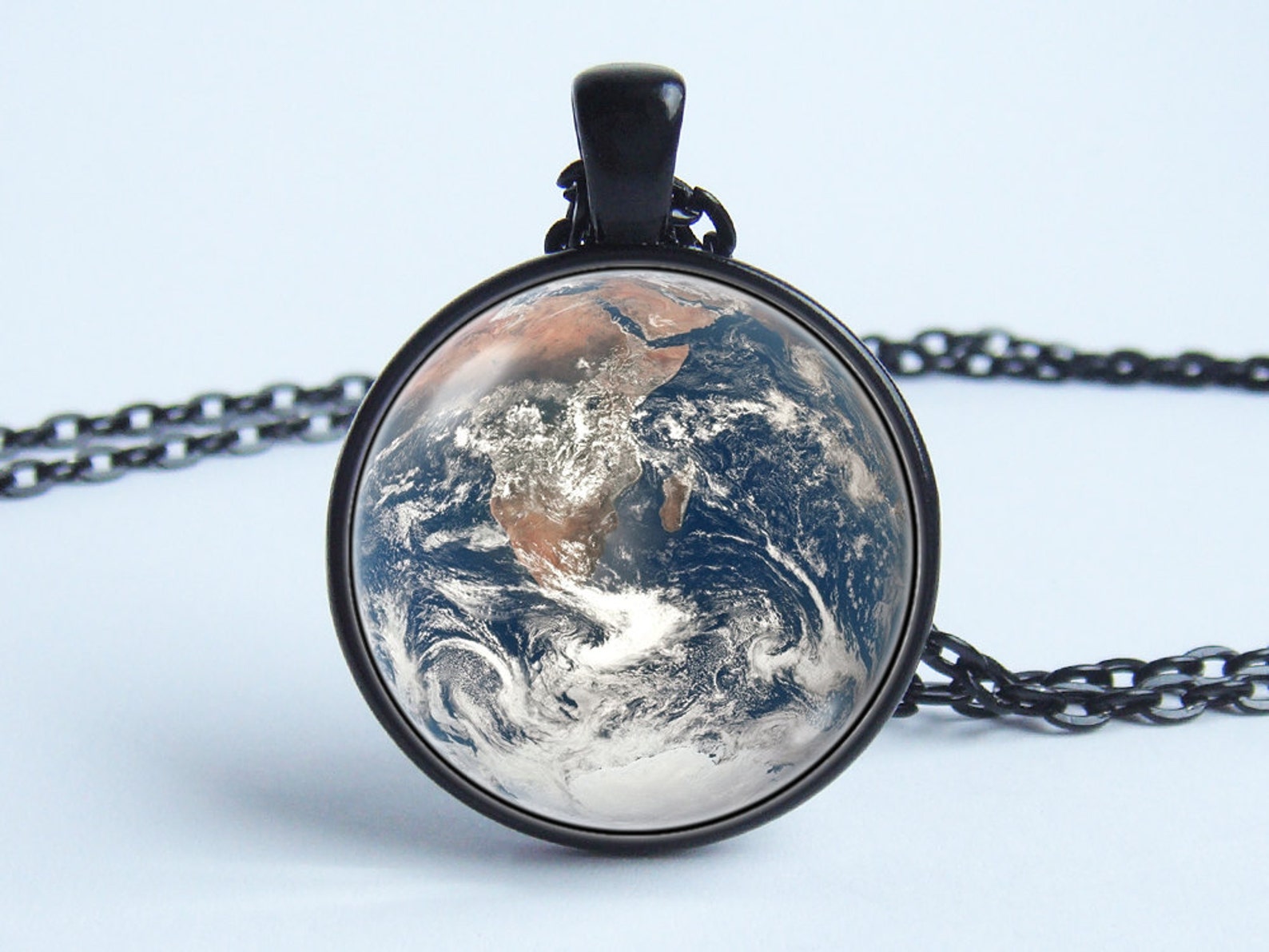 Collar de la Tierra joyería Planeta Tierra collar Planeta - Etsy España