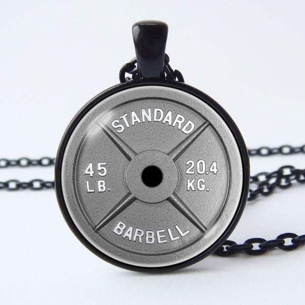 Barbell Necklace - Etsy