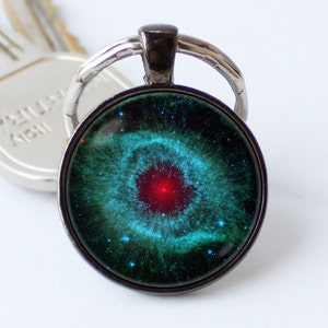 Nebula Helix Nebula Keychain Astronomy Key Chain Cosmos Keyring Galaxy ...