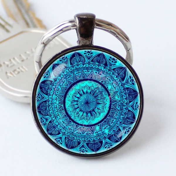 Mandala Key Chain - Etsy