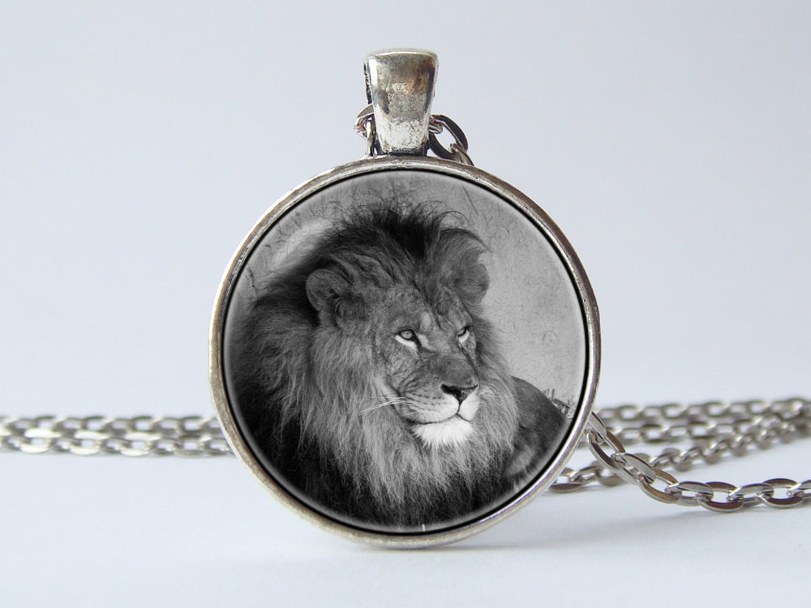 Lion Keychain Lion Keyring Boyfriend Gift Lion Head Key Chain | Etsy