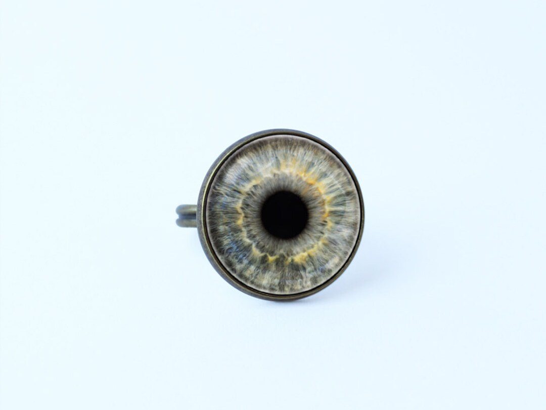 Eyeball Ring Grey Eye Ring Eye Ring Eyeball Jewelry Human Eyeball Eye ...
