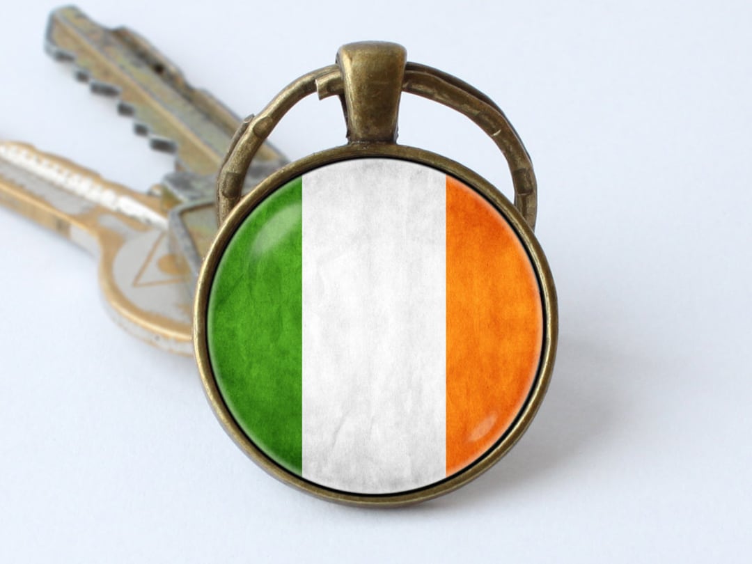 St Patricks Day Keychain Irish Flag Keyring Travel Key Ring Ireland ...