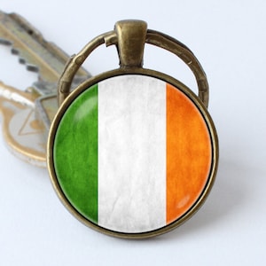 St Patricks Day Keychain Irish Flag Keyring Travel Key Ring Ireland ...