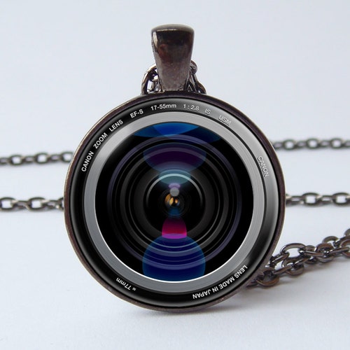 Camera Pendant Photographer Gift Camera Lens Jewelry Men - Etsy