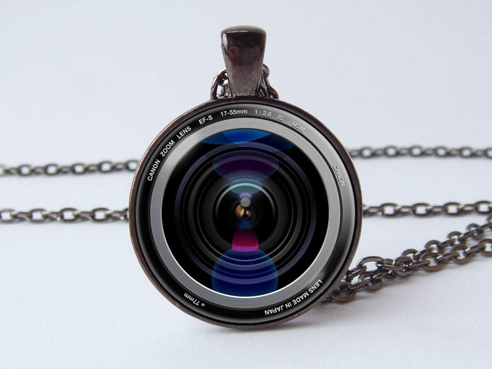 Camera Pendant Photographer Gift Camera Lens Jewelry Men Necklace ...