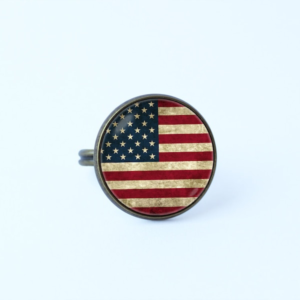 American Flag Ring - Etsy