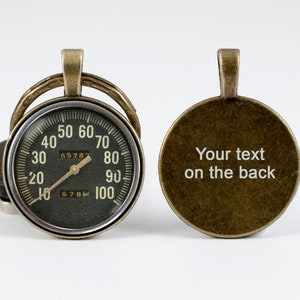 Custom Key Ring Speedometer Car Lover Gift Personalized Gift Custom Key ...