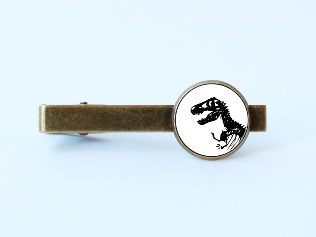 T Rex Tie Clip Dinosaur Tie Clip Dinosaur Jewelry Dino Gift Dinosaur ...
