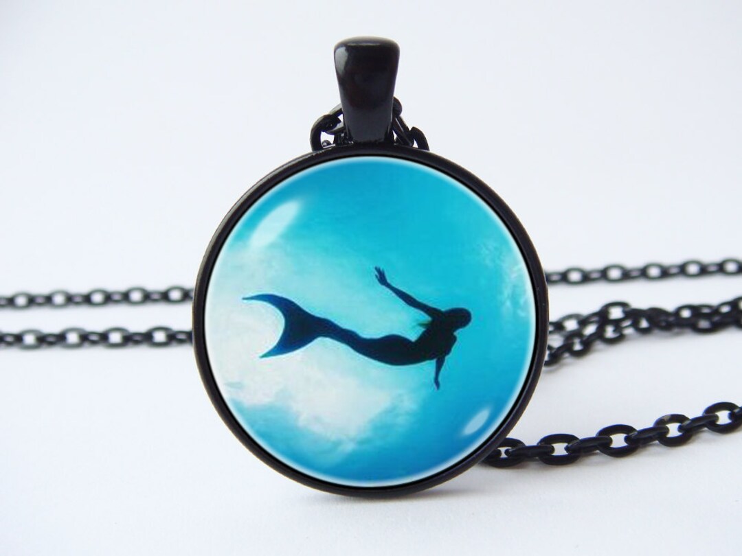 Little Mermaid Necklace Mermaid Pendant Mermaid Jewelry Fantasy Jewelry ...