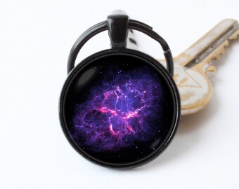 Nebula Butterfly Keychain Galaxy Jewelry Nebula Key Ring Space | Etsy