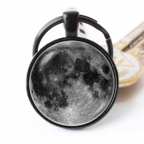 Full Moon Keychain Key Chain Key Ring Key Fob Moon - Etsy