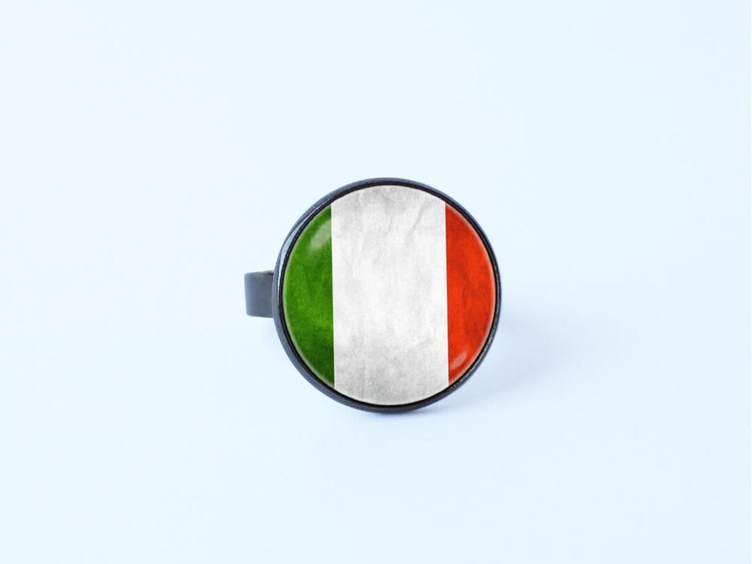 Italian Flag Ring Jewellery Flag of Italy Flag Ring Patriotic Ring ...