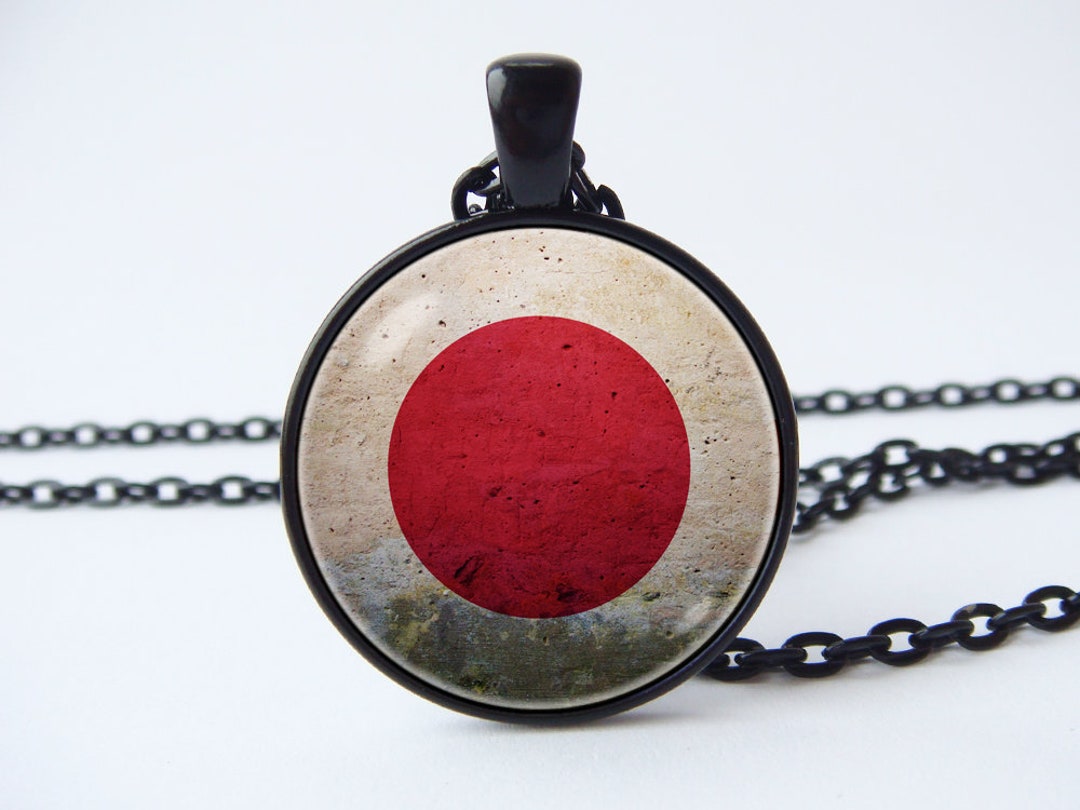 Men Pendant Japanese Jewelry Women Necklace Flag Pendant Japanese Flag ...