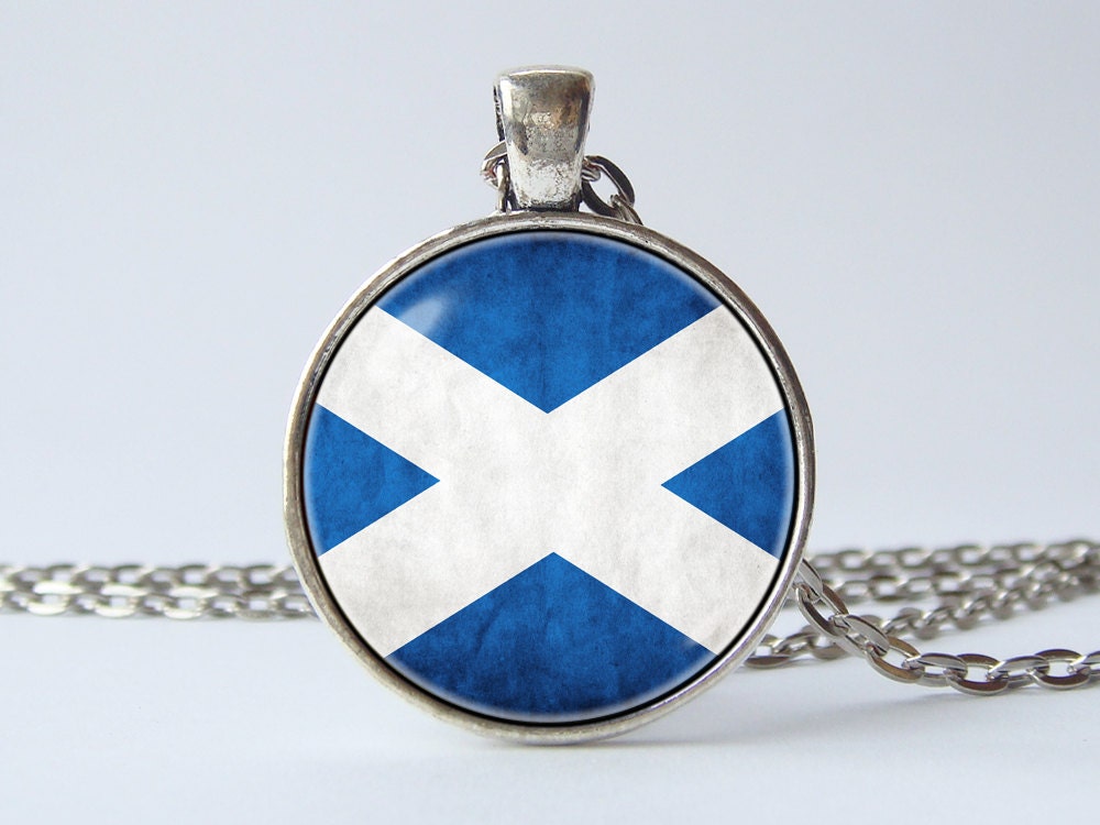 Flag of Scotland Necklace Scottish Jewelry Scottish Pendant - Etsy Canada