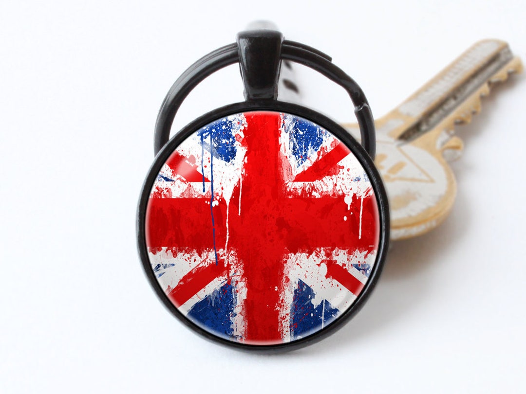 UK Flag Keychain British Flag Keyring Flag Jewellery United Kingdom ...