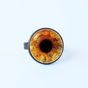 Ring Eye Golden Eye Ring Eye Jewelry Boho Ring Human Eyeball Evil Eye ...