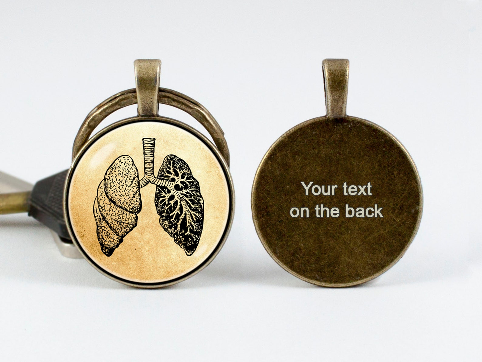 Human Lungs Keychain Anatomy Keyring Lungs Jewellery Biology | Etsy