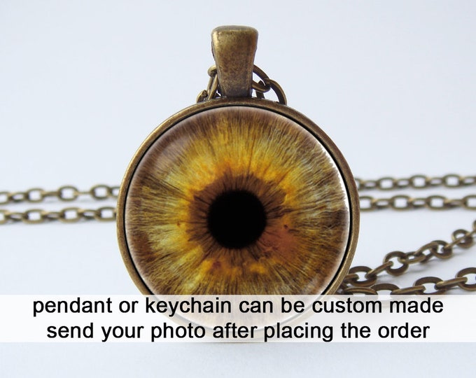 Simple Sterling Silver Glass Eye Necklace choose Your Own Handmade ...