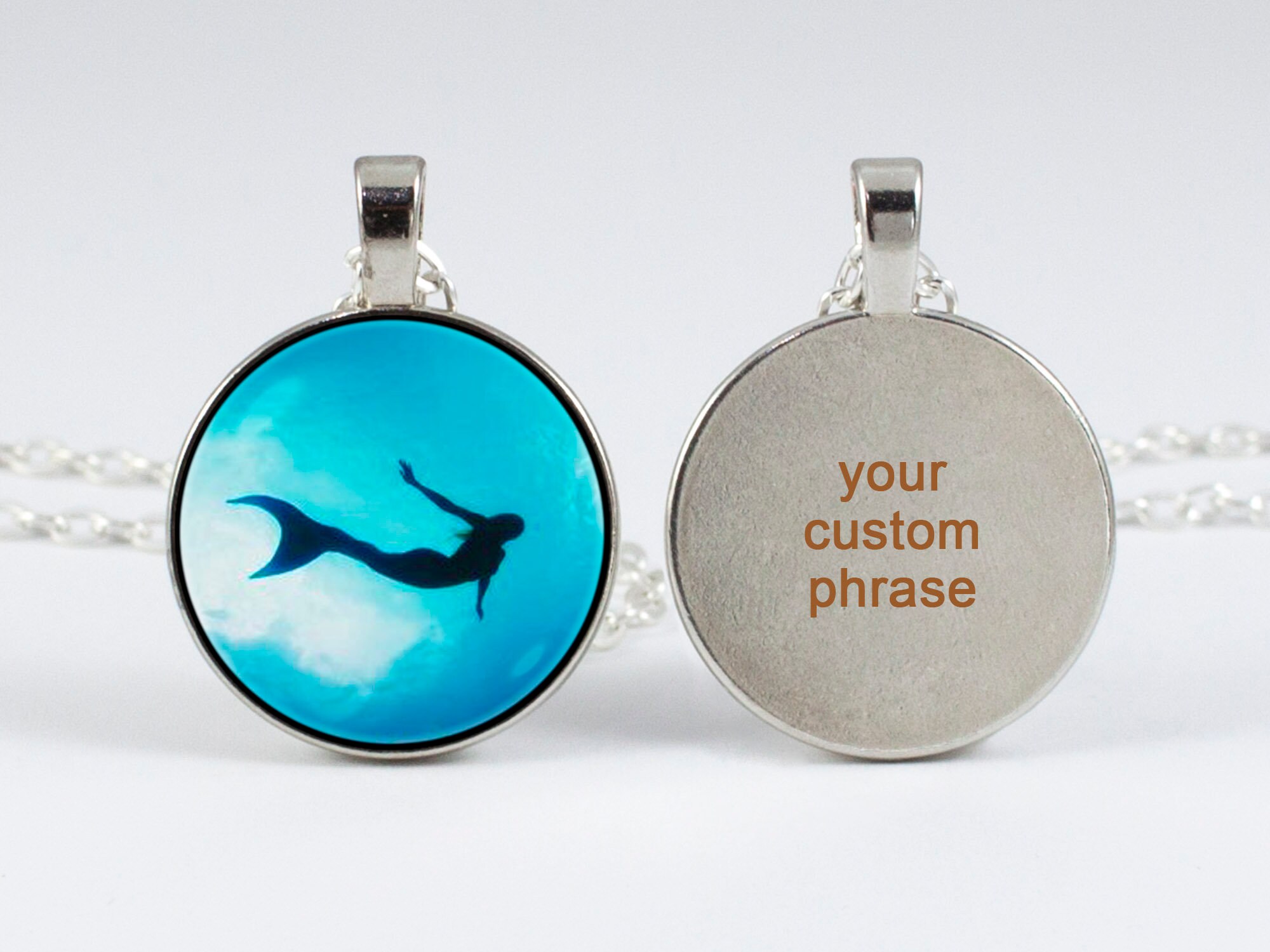 Little Mermaid Necklace Mermaid Pendant Mermaid Jewelry | Etsy