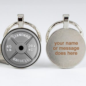 Dumbbell Keychain Barbell Keyring Weightlifting Barbell | Etsy