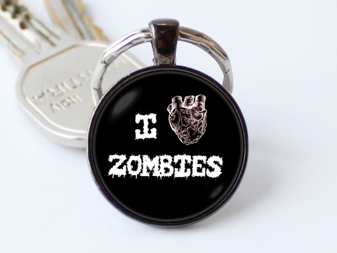 Zombies Keychain Zombie Key Ring Zombie Jewelry Christmas Gift Zombies ...