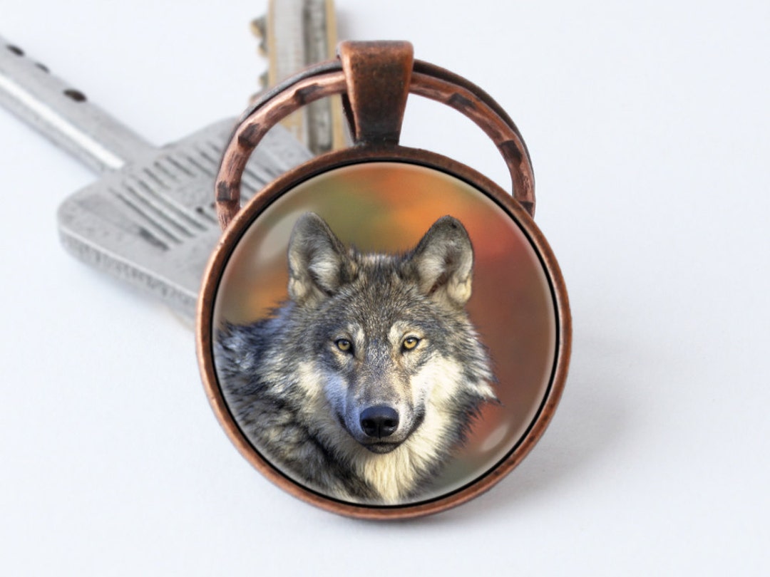 Wolf Key Chain Wolf Keyring Wolf Jewelry Wolf Pendant Animal Jewelry ...