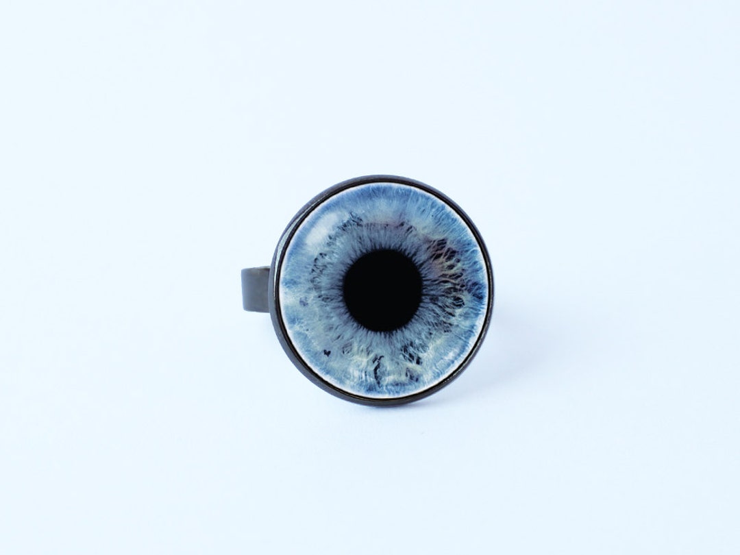 Human Eye Ring Blue Eye Ring Eye Ring Eye Jewelry Girls Gift Realistic ...