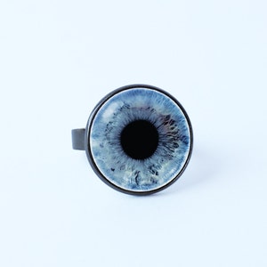 Human Eye Ring Blue Eye Ring Eye Ring Eye Jewelry Girls Gift Realistic ...