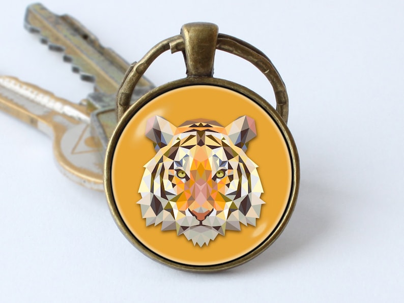 Tiger Keychain Tiger Keyring Tiger Jewelry Tiger Pendant Tiger - Etsy
