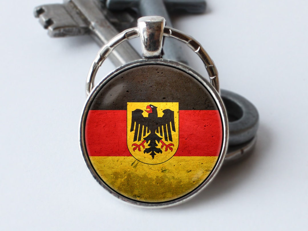 Flag of Germany Keychain Flag Key Ring German Jewelry German Flag Key ...
