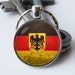Flag of Germany Keychain Flag Key Ring German Jewelry German Flag Key ...