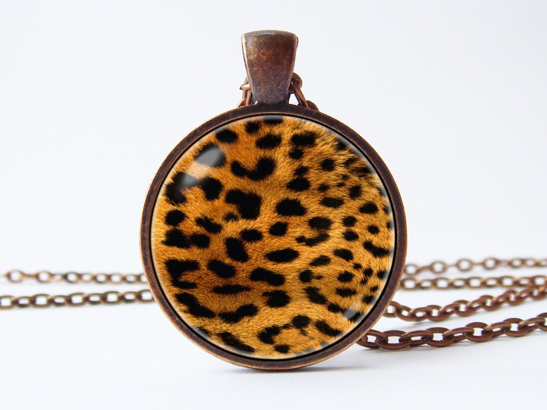 Leopard Necklace Leopard Print Leopard Pendant Leopard Jewelry Animal ...