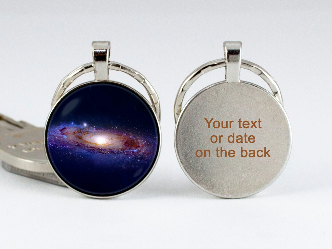 Astronomy Gift Personalized Key Chain Nebula Andromeda Space - Etsy