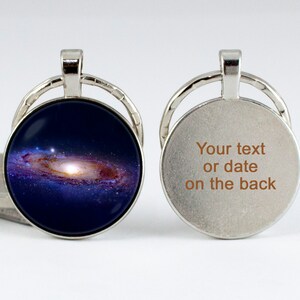 Astronomy Gift Personalized Key Chain Nebula Andromeda Space - Etsy