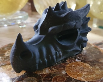 Dragon skull dark and light blue Sculpture Art Objects etna.com.pe